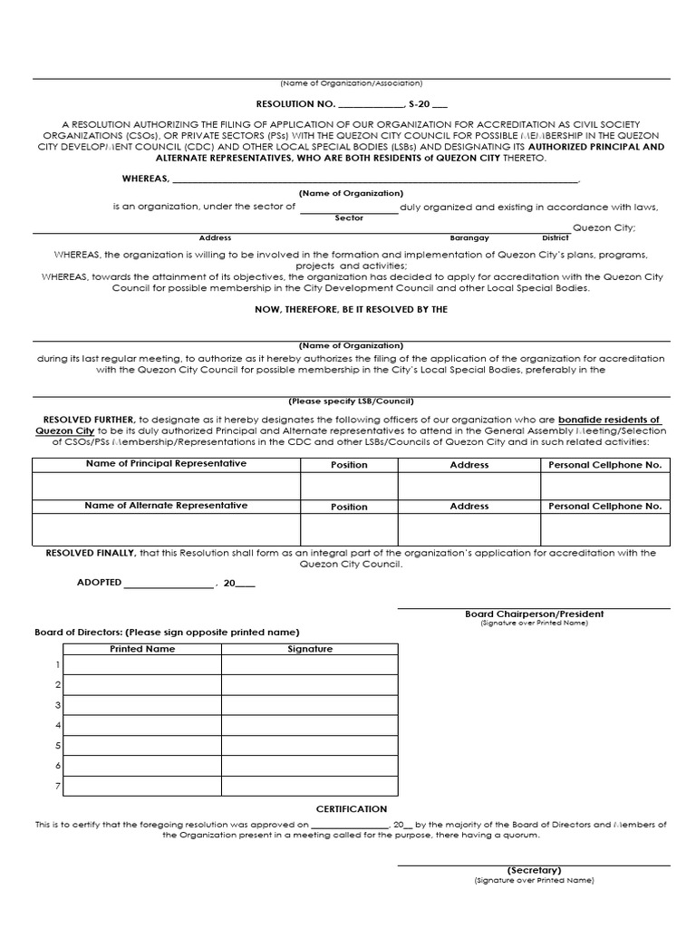 Board Resolution | PDF | Government | Justice