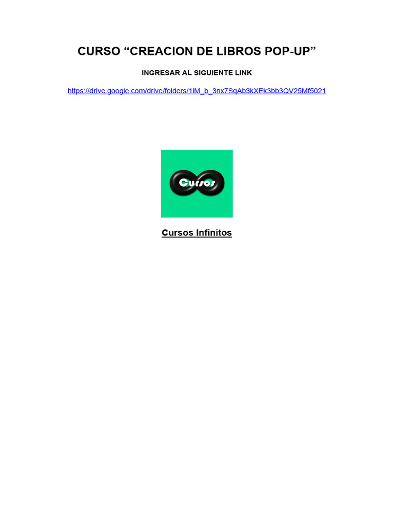 Curso "Creacion de Libros Pop-Up" | PDF
