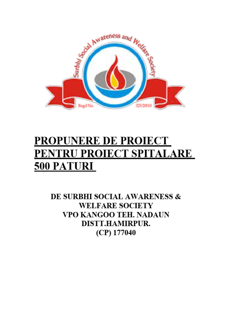 Propunere de Proiect Pentru Proiectul Spitalului Cu 500 de Paturi | PDF