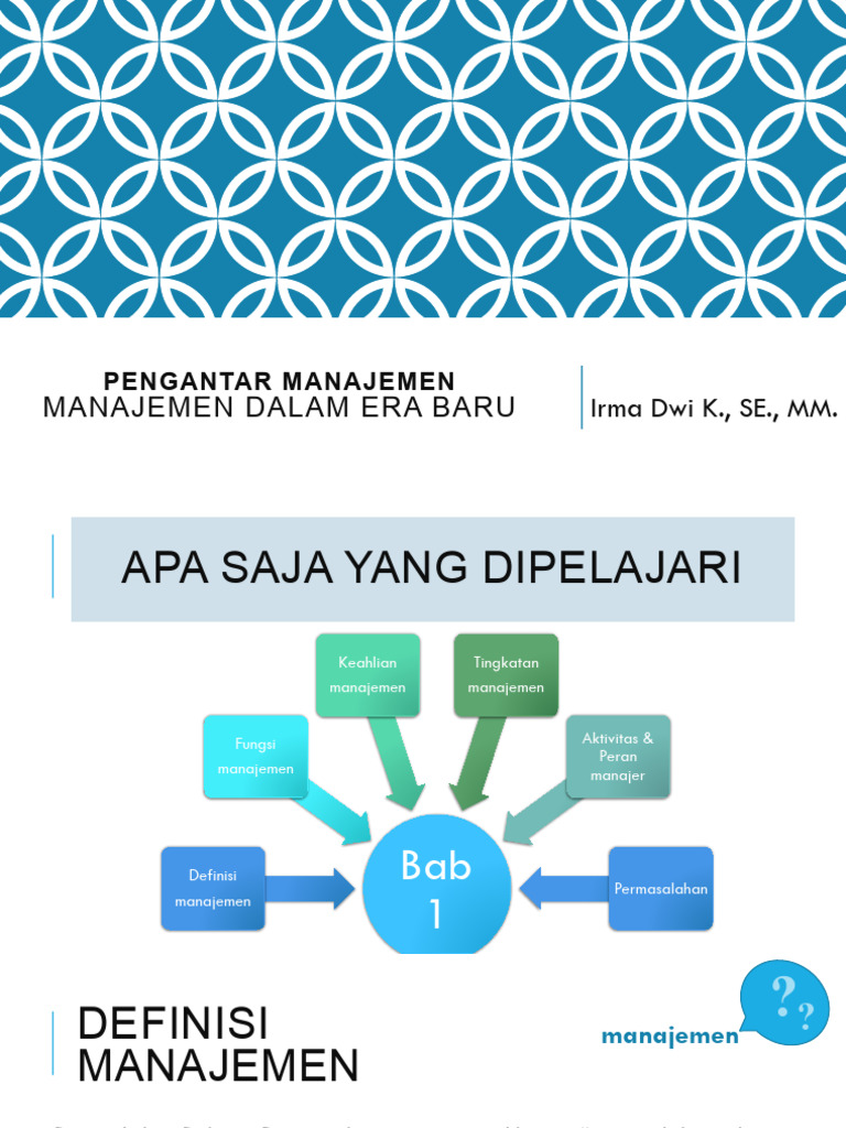 chp1 - Manajemen Di Era Baru | PDF | Karier & Perkembangan | Bisnis
