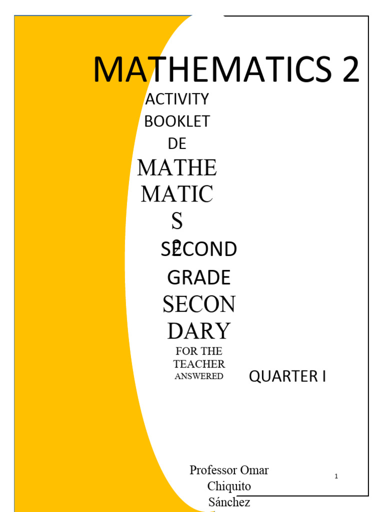 Second Grade High School Math Notebook | PDF | Equations | Multiplication