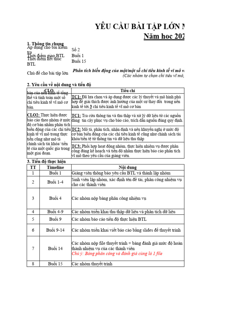 Yêu cầu BTL và biểu mẫu | PDF