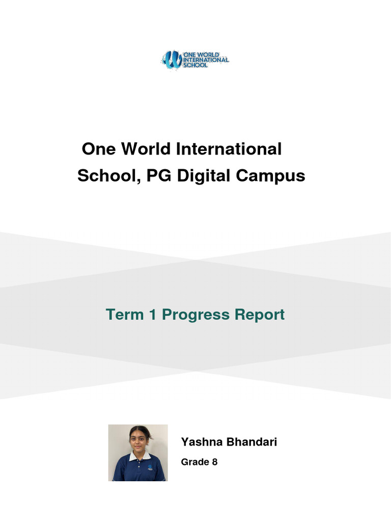 Term 1 Progress Report | PDF | Communication | Learning