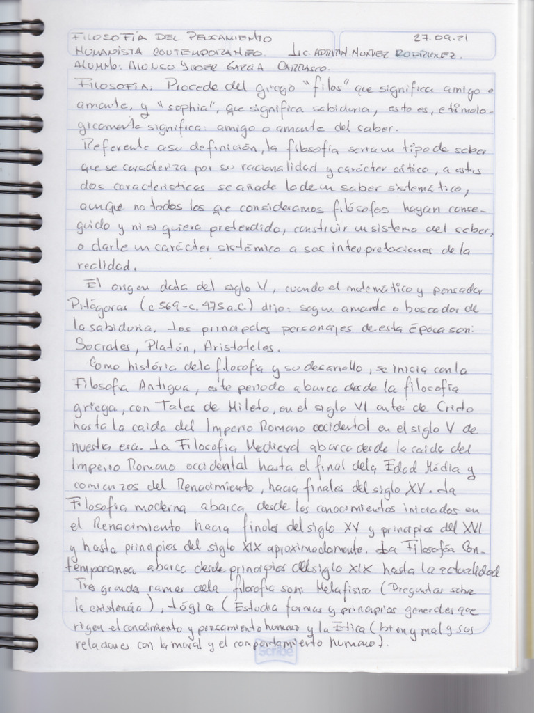 02 - T106 - Historia Filosofia - Alonso Garcia | PDF