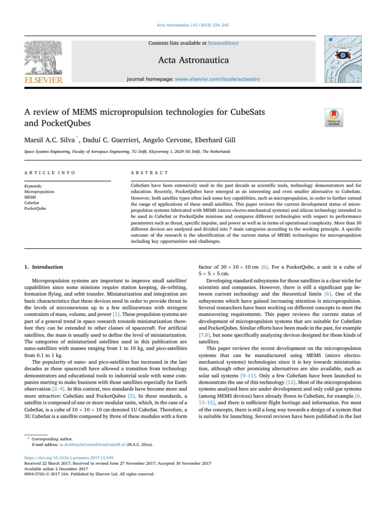 2018-A Review of MEMS Micropropulsion Technologies For CubeSats and ...