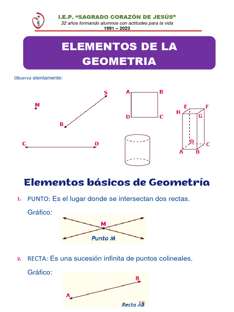 Elementos Basicos de La Geometria | PDF | Hogar, jardinería y bricolaje