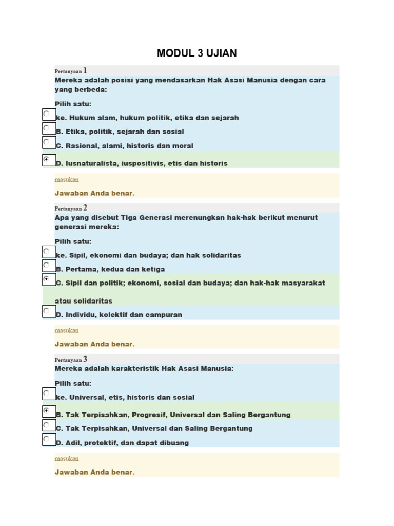 Modul Ujian 3 | PDF
