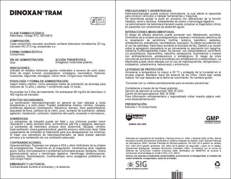 rg6l - DINOXAN TRAM INSERTO | PDF | Salud y bienestar | Ciencia y ...