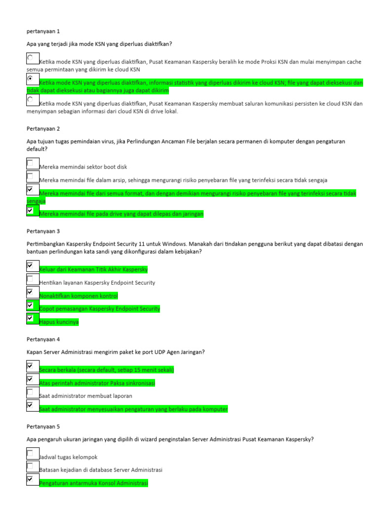 Examen Kaspersky Certified | PDF