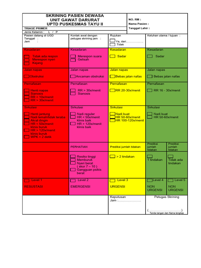 FIX Skrining Pasien Dewasa Gadar | PDF