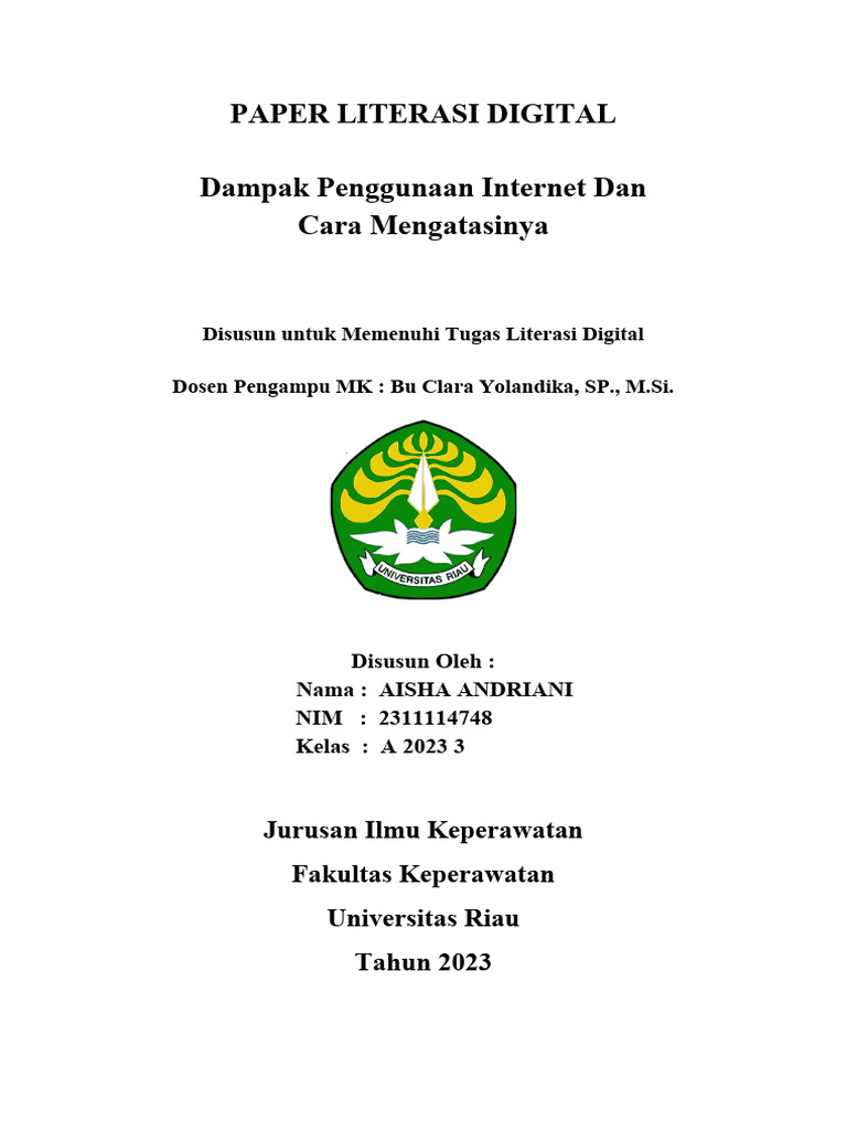 Dampak Internet dan Solusinya | PDF | Ilmu Sosial