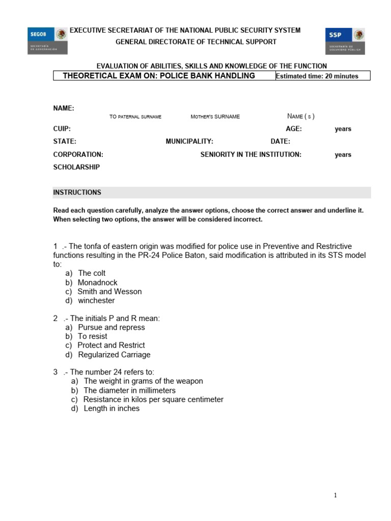 Theoretical Police Baton Handling | PDF | Hand