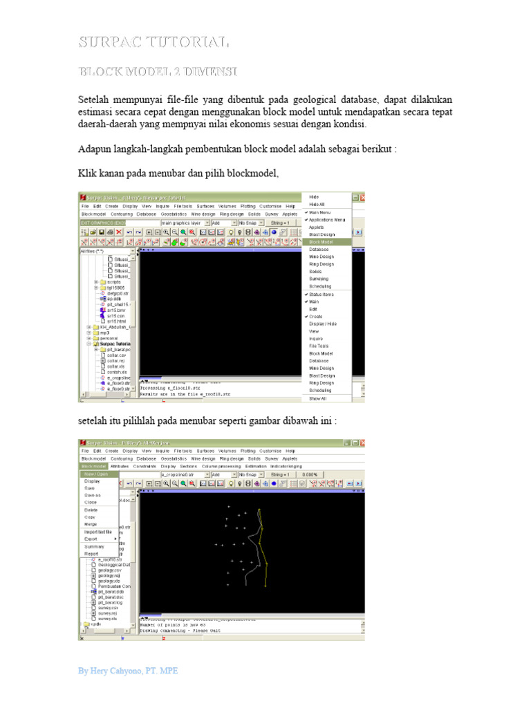 Modul3 Block Model2D | PDF