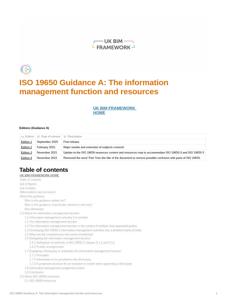 ISO 19650 Info Management Guide | PDF | Information | Building ...