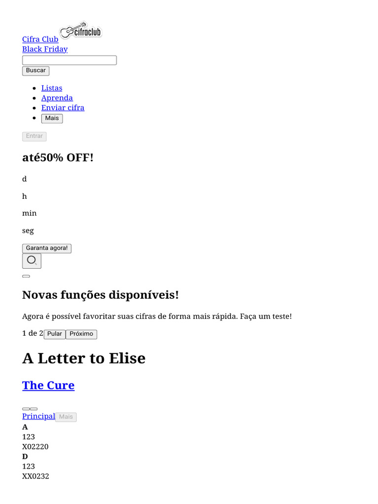 A Letter to Elise - The Cure Lyrics | PDF | Language Arts & Discipline