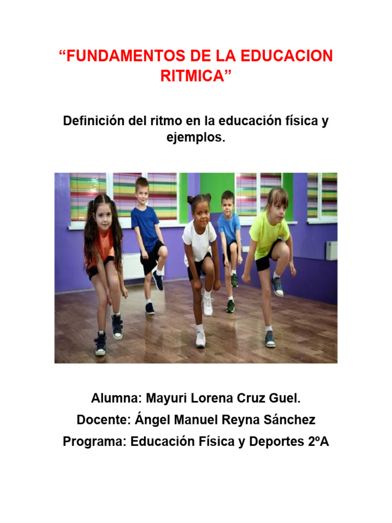 Actividad 1-El Ritmo en La Educacion Fisica | PDF