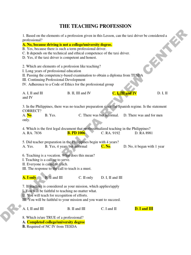 The Teaching Profession | PDF | Teachers | Academic Freedom