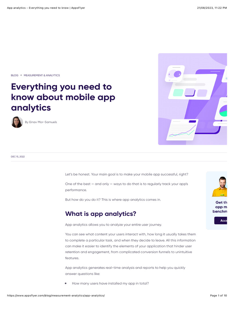 App Analytics - Everything You Need To Know - AppsFlyer | PDF