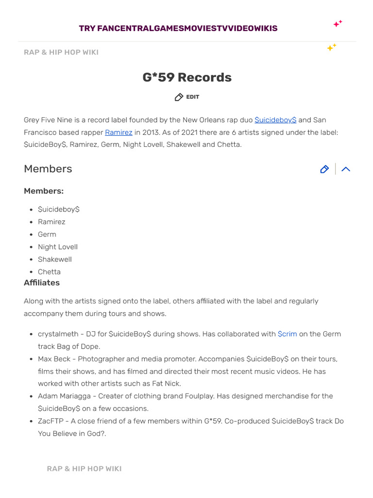 G - 59 Records - Rap & Hip Hop Wiki - Fandom | PDF | Hip Hop Music ...
