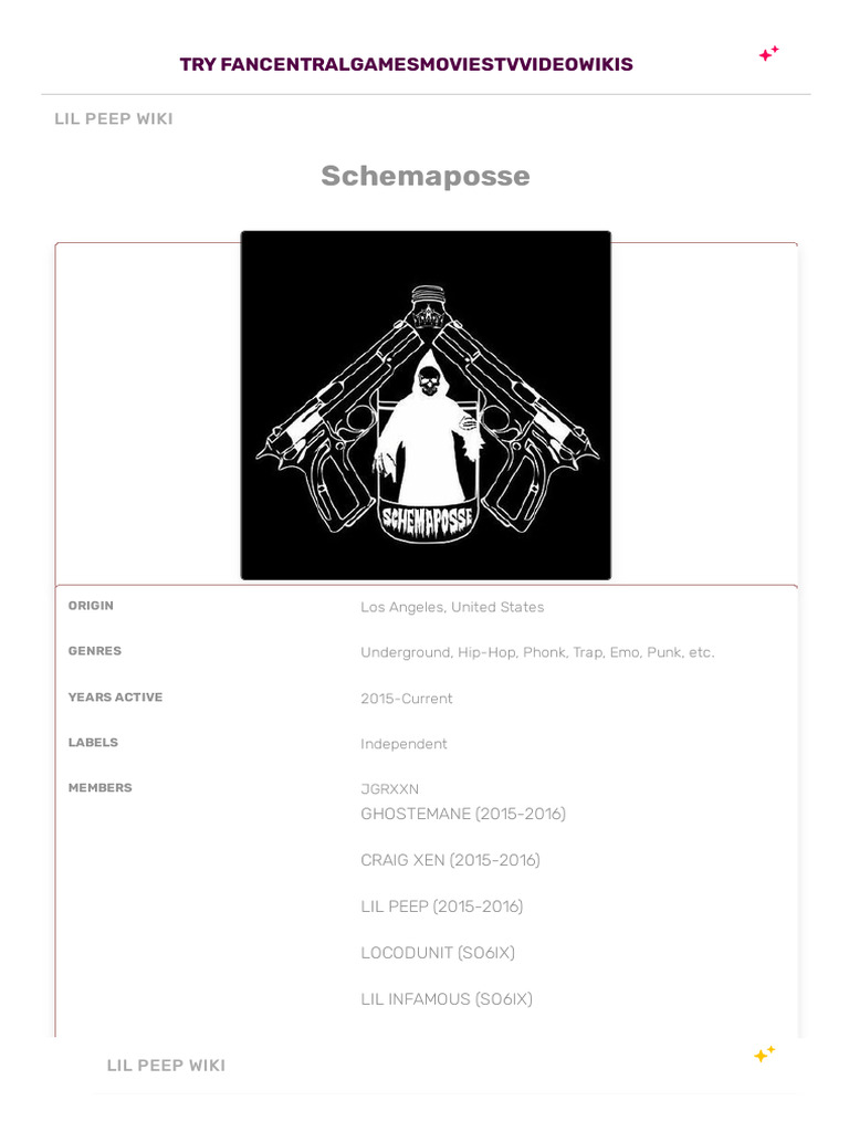 Schemaposse - Lil Peep Wiki - Fandom | PDF | African American Music ...