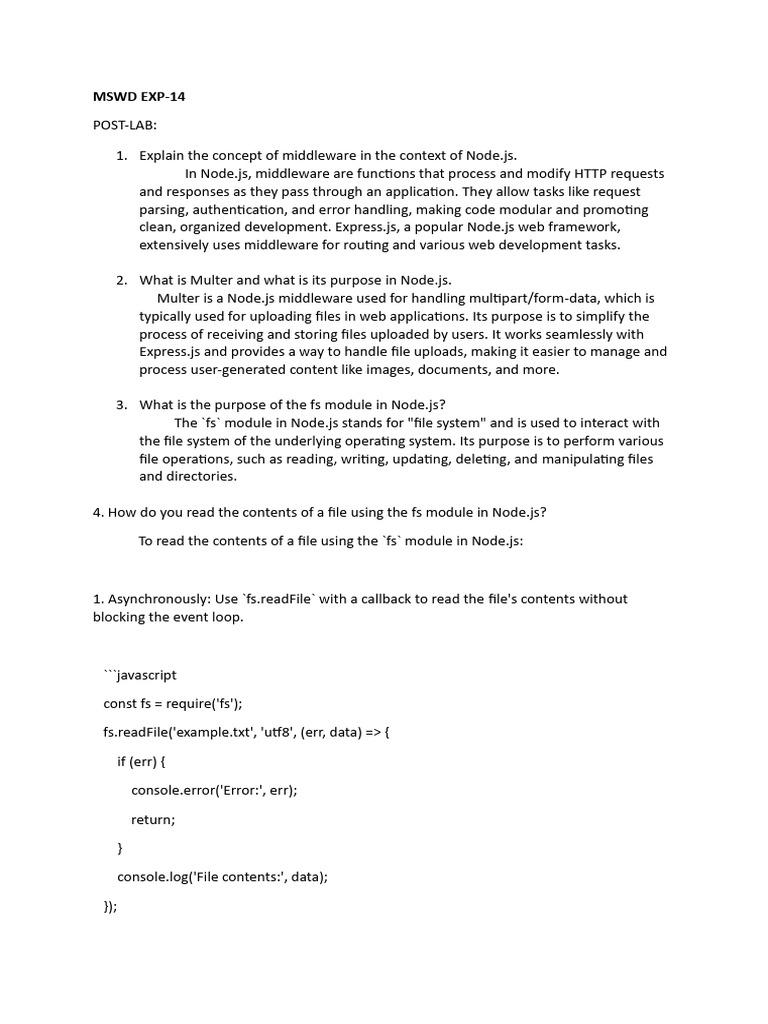 Mern Exp-14 | PDF | Computer File | Computer Science