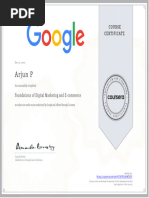 Coursera Certificate Example | PDF