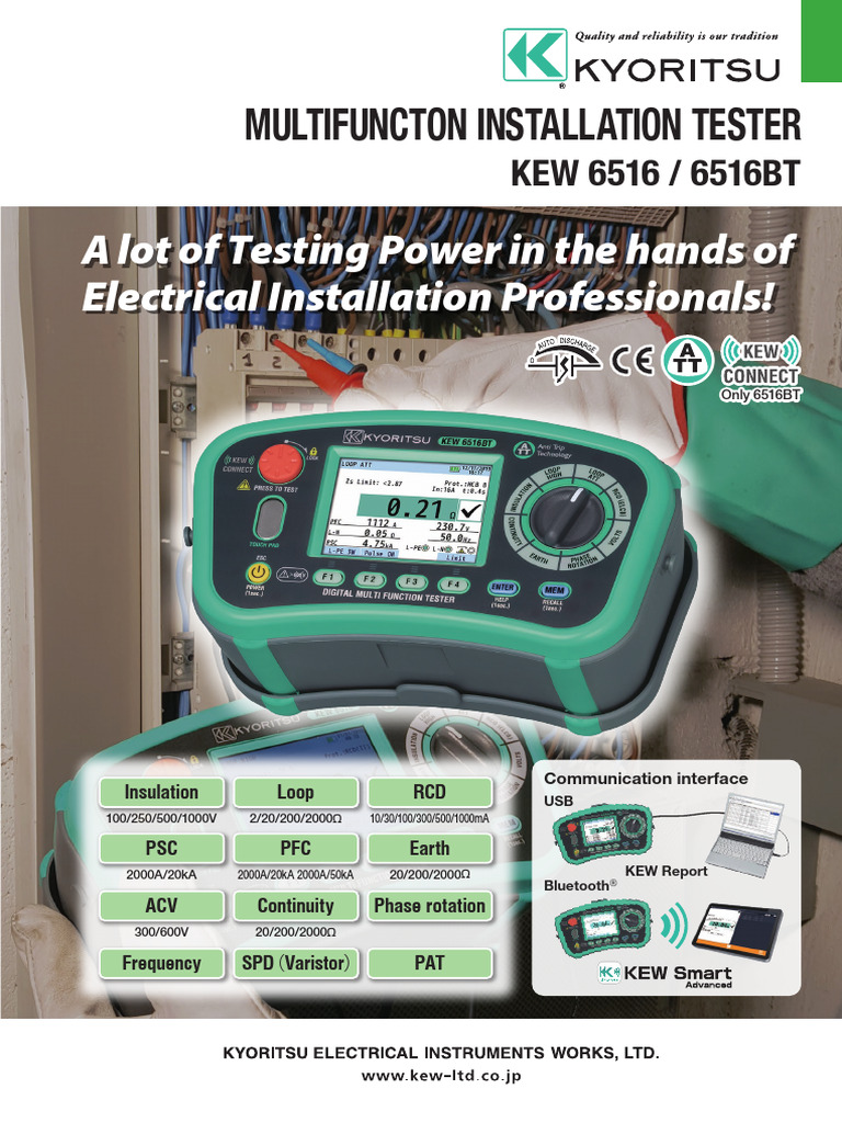 Multifuncton Installation Tester: A Lot of Testing Power in The Hands ...