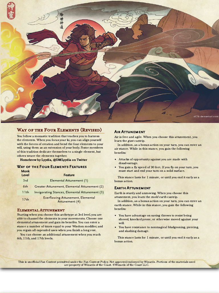 Way of the Four Elements Guide | PDF
