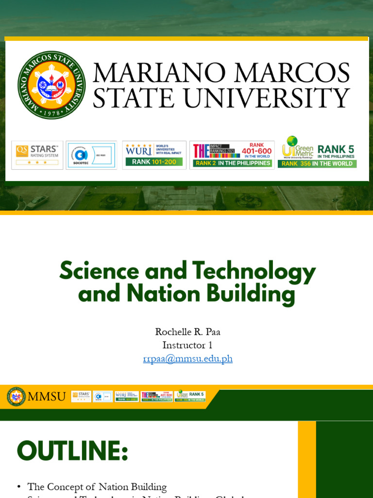 Science and Technology for Nation Building | PDF | Innovation | Science