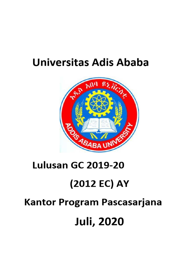 Calon Wisudawan AAU Tahun 2020 PDF | PDF