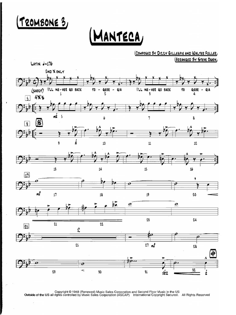 MANTECA - Trombón 3 | PDF