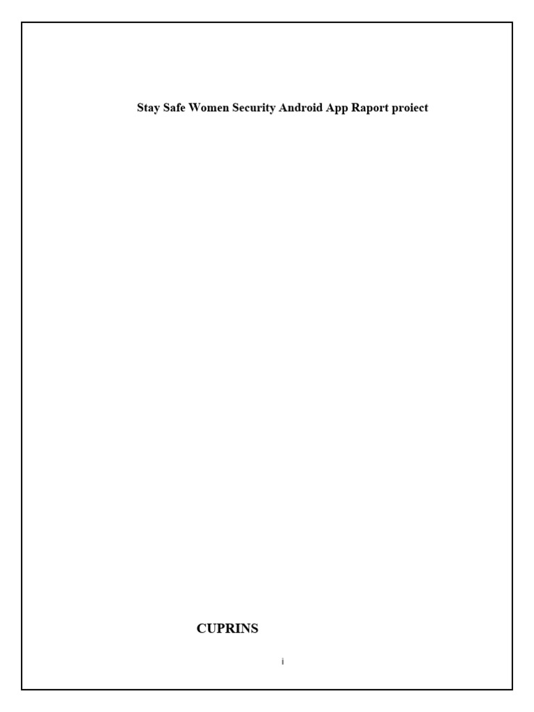 Stay Safe Women Security Android App Project Report | PDF