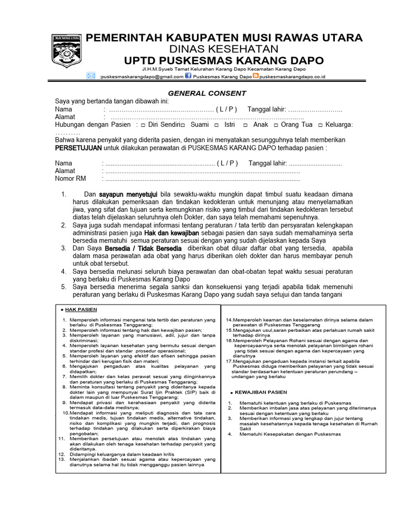 Form General Consent | PDF