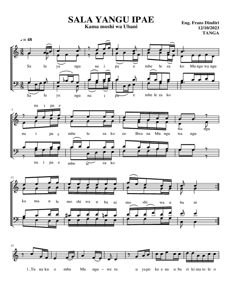 Sala Yangu Ipae | PDF