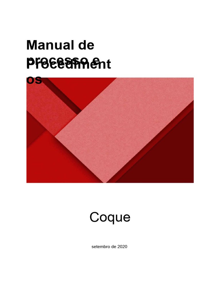 Manual de Processos e Procedimentos | PDF | Gestão de recursos humanos ...