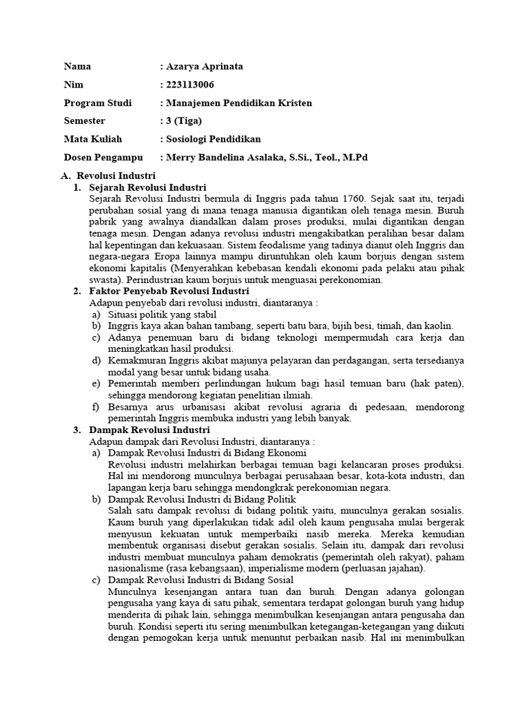 Sejarah Revolusi-Azarya Aprinata | PDF | Politik