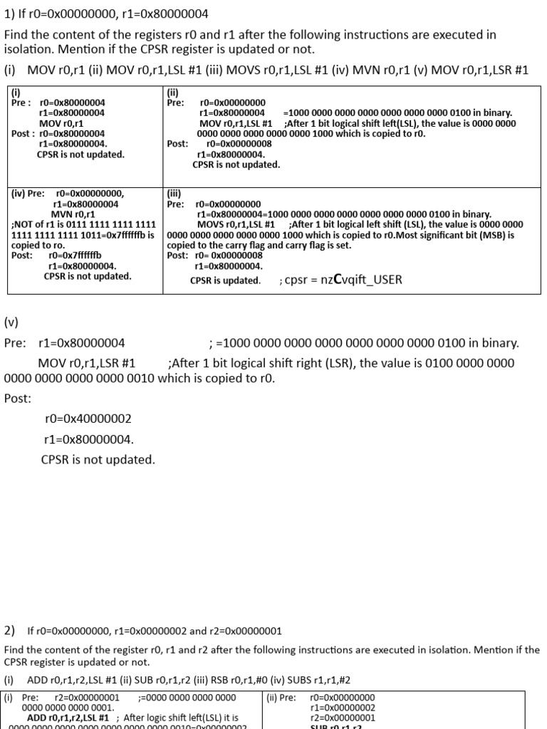 Module 2 Exmples | PDF | Arithmetic | Computer Hardware