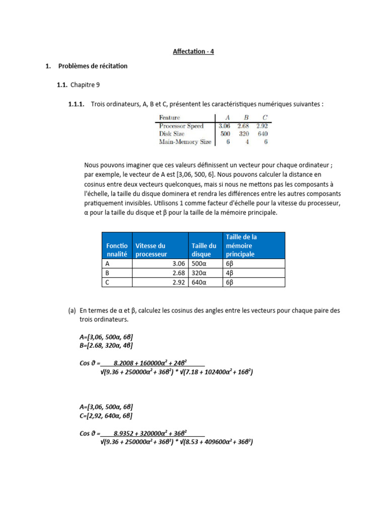 Devoir 4 | Download Free PDF | Informatique | Algèbre
