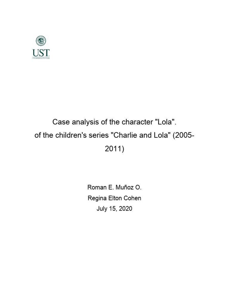 Lola Case | PDF | Psychology | Cognitive Science