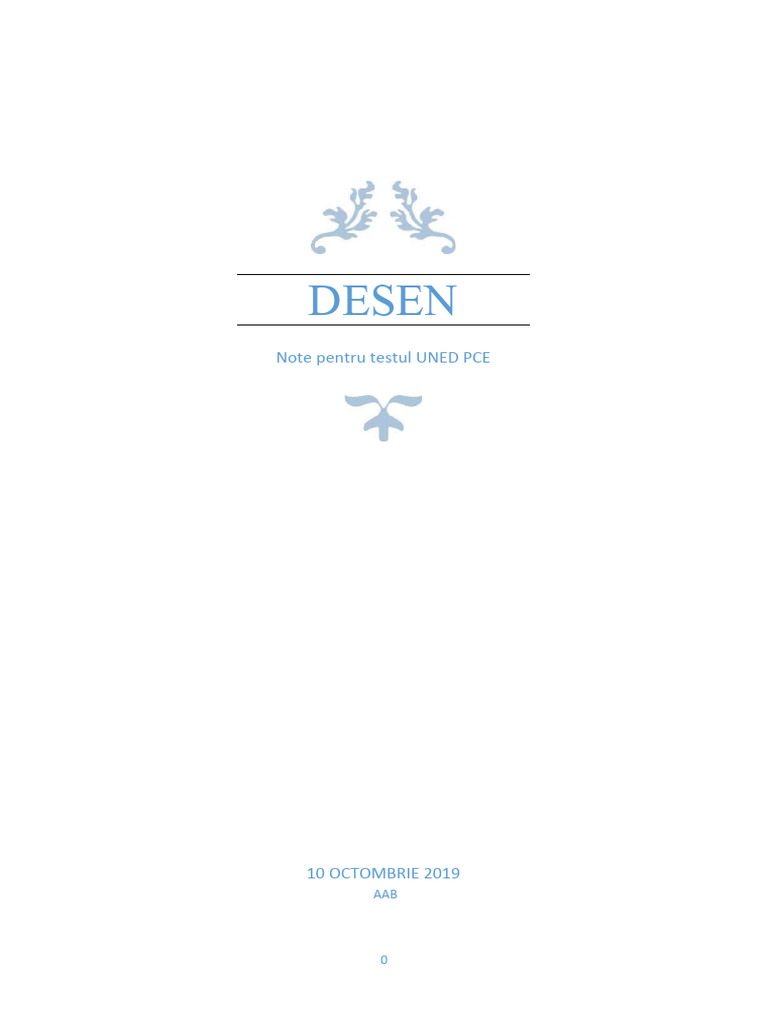PCE - Note Desen | PDF
