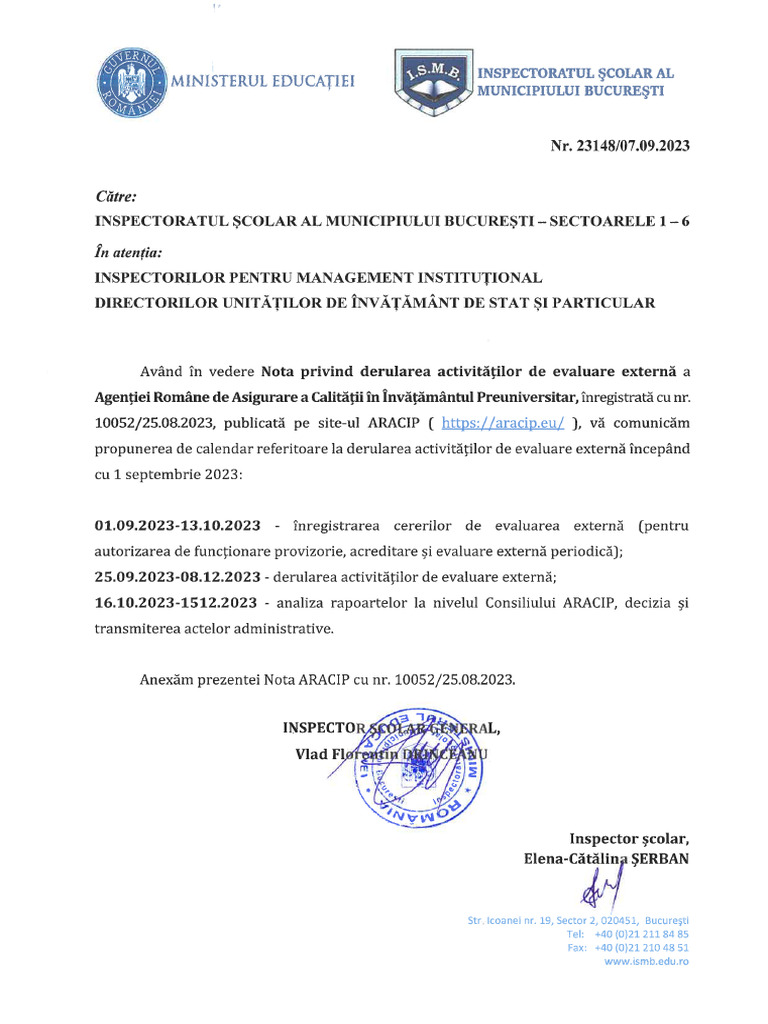 Calendar ARACIP | PDF