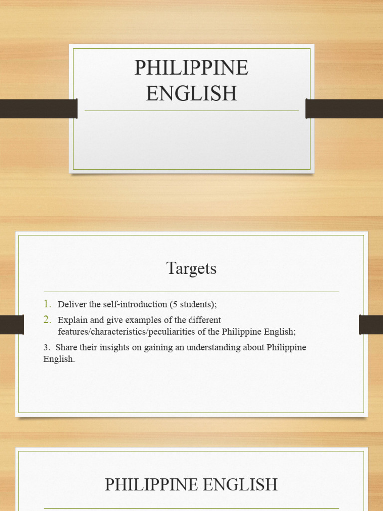 Characteristics of Philippine English | PDF