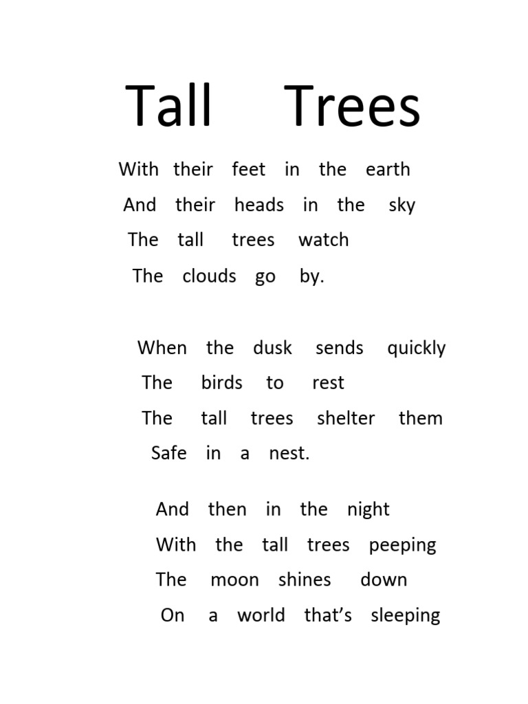 Tall Trees | PDF | Young Adult