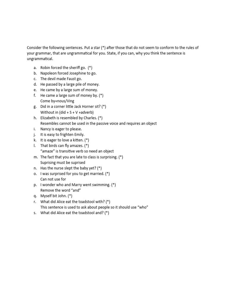 Consider The Following Sentences | PDF | Language Arts & Discipline ...