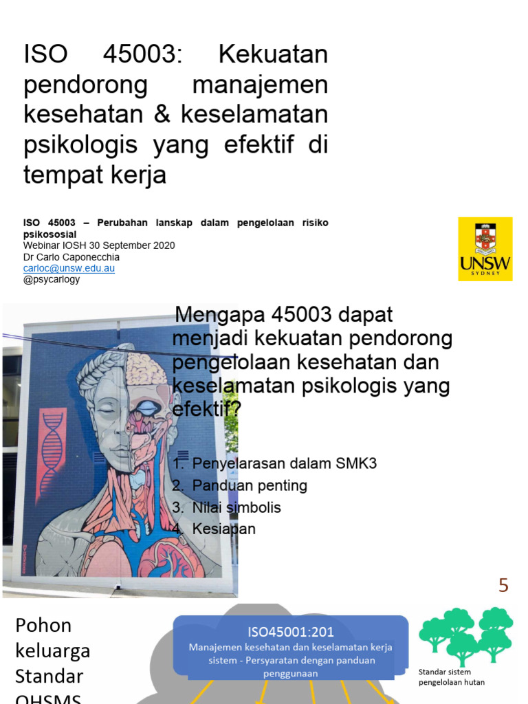 ISO 45003 2021 Manajemen Kesehatan | PDF