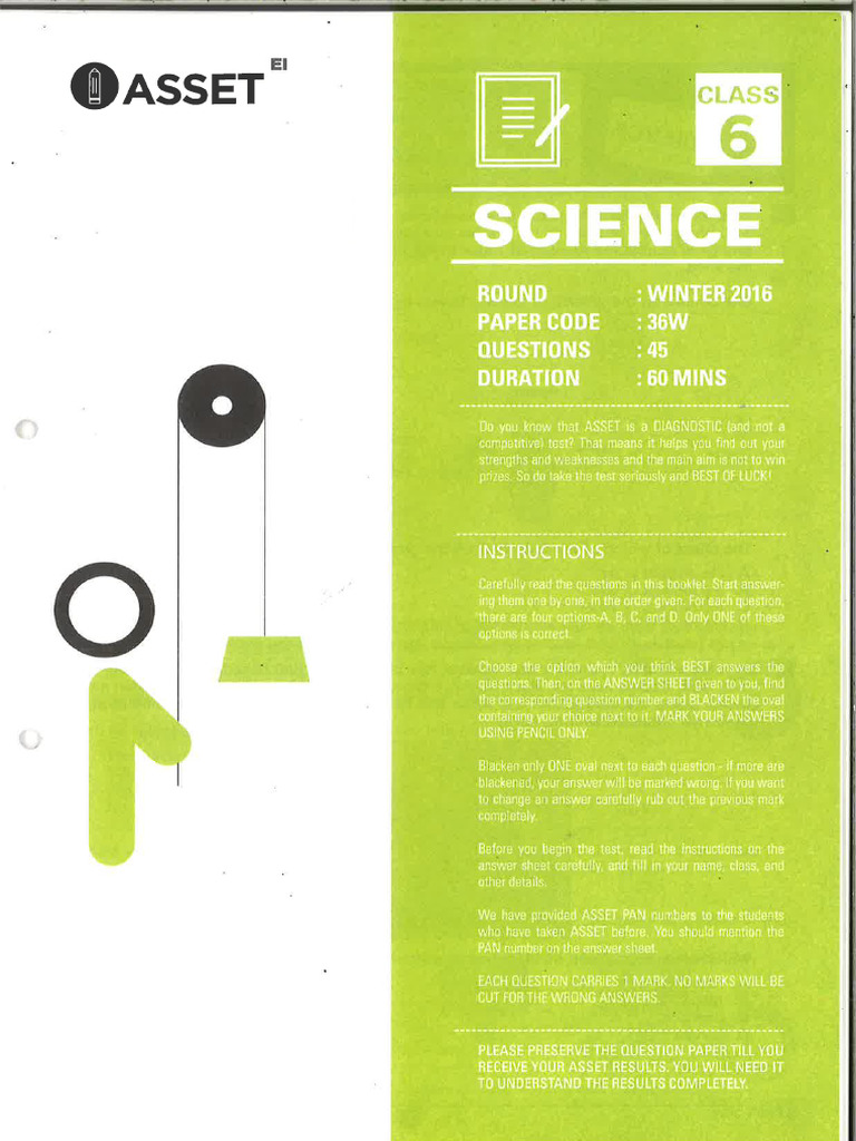 Science - Grade 6 - 2016 Answers | PDF