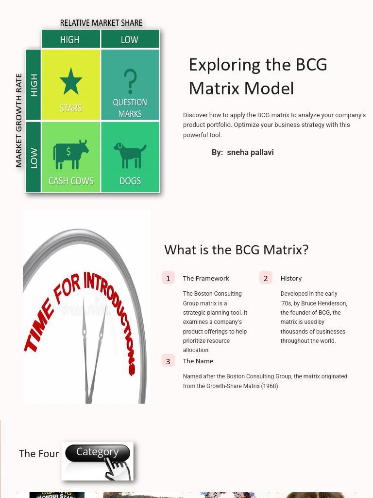 BCG Matrix Model | PDF | Business Economics | Economies