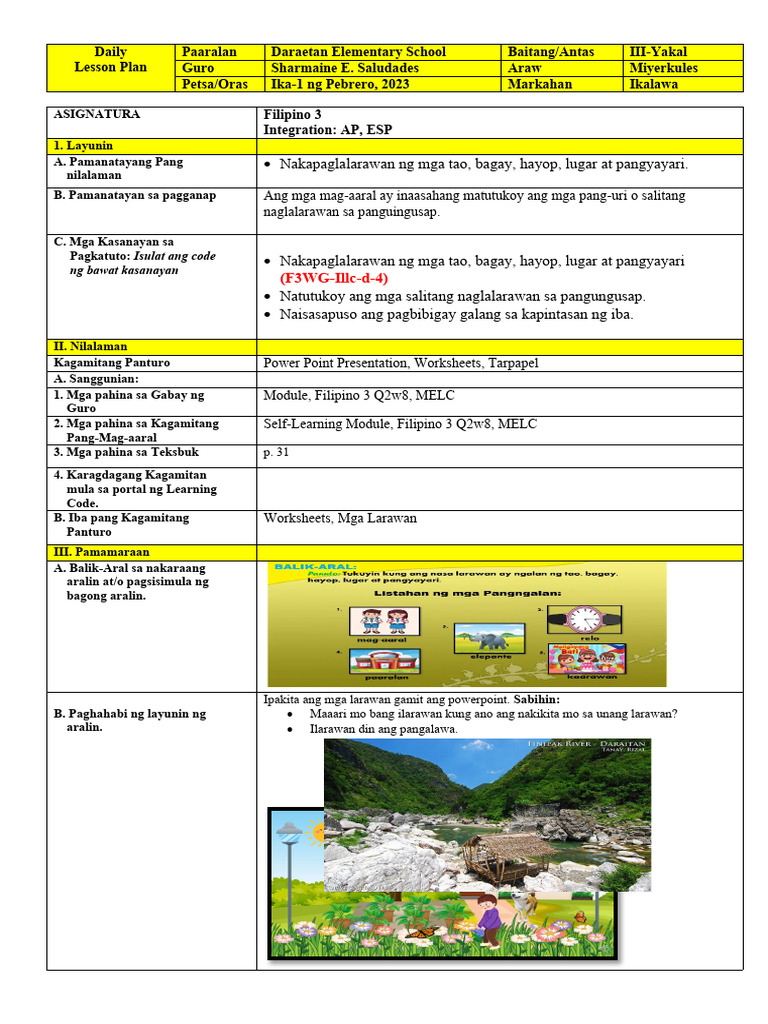 LP G3 - Cot1 Sy2022 2023 | PDF