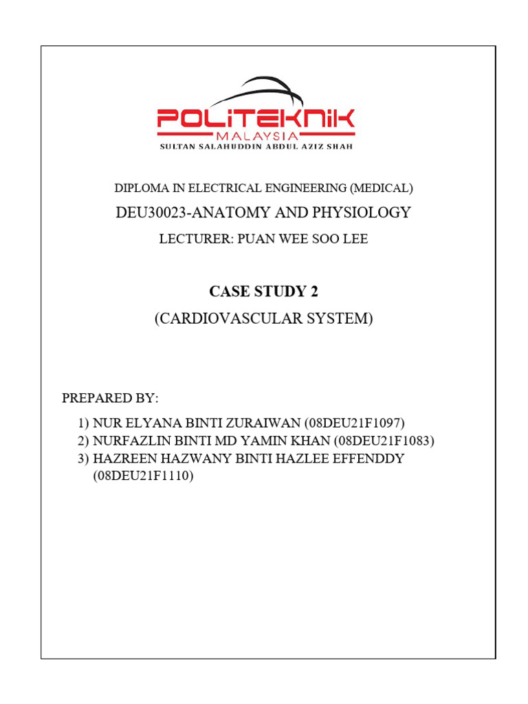 Anatomy Case Study | PDF | Heart Valve | Heart