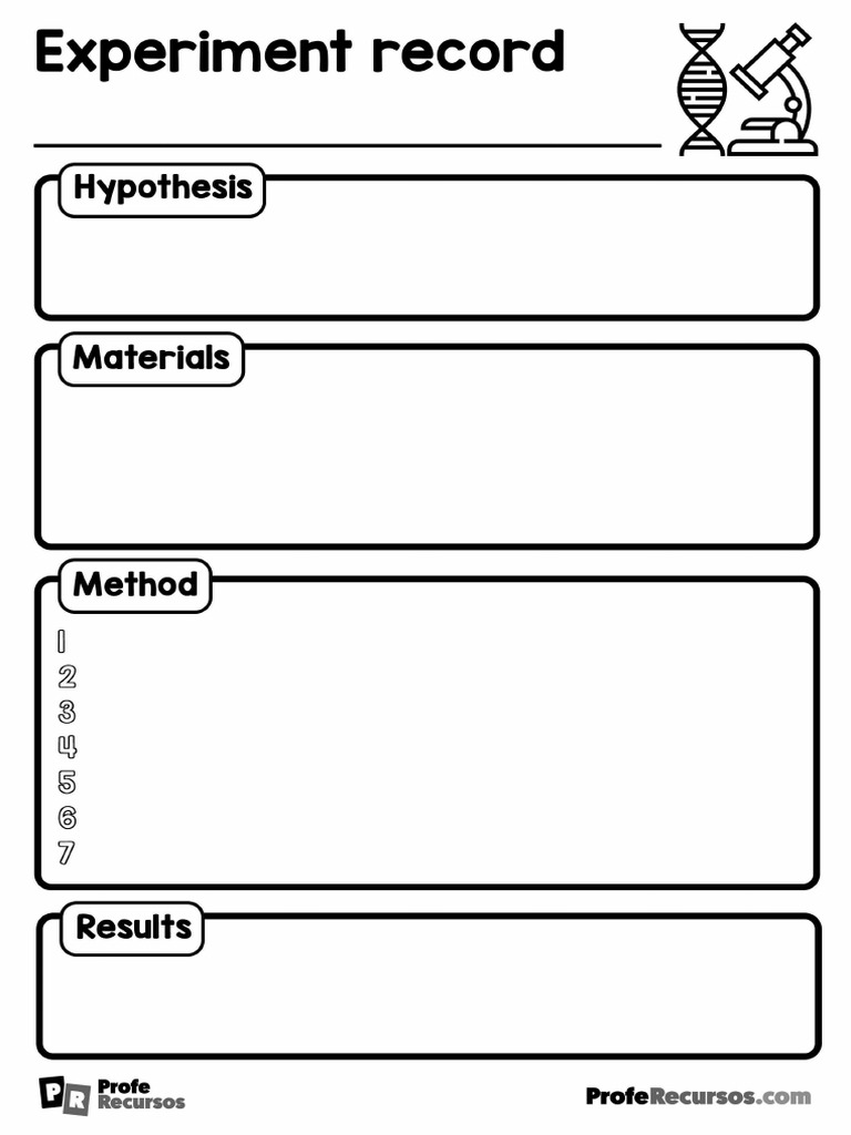 Experiment Record TEMPLATE | PDF